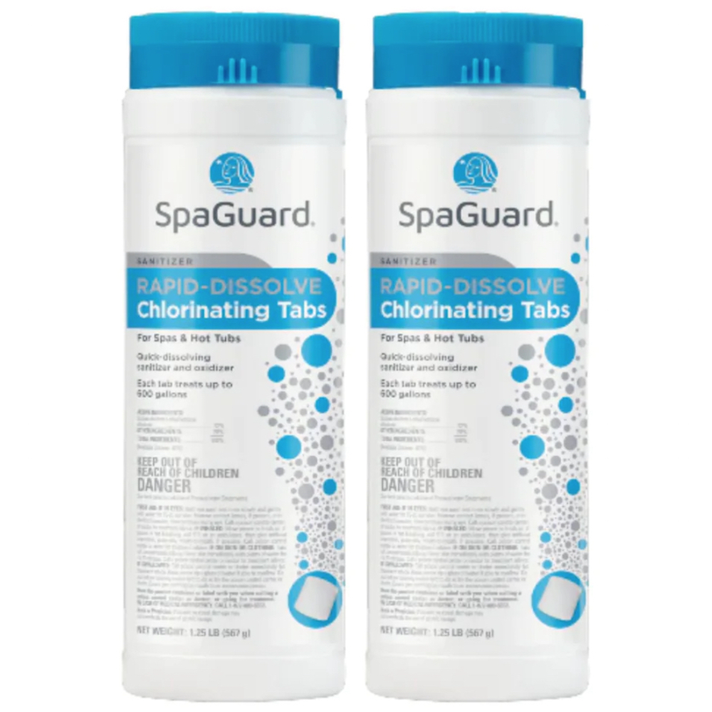 Hydropool.com | SpaGuard Rapid-Dissolve Chlorine Tabs - 1.25 lbs- 2 ...