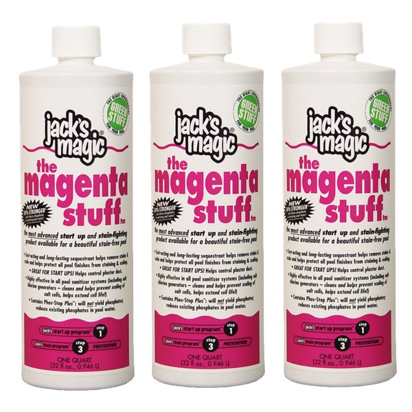 Hydropool.com | Jack's Magic The Magenta Stuff Metal Solution 32 oz - 3 ...