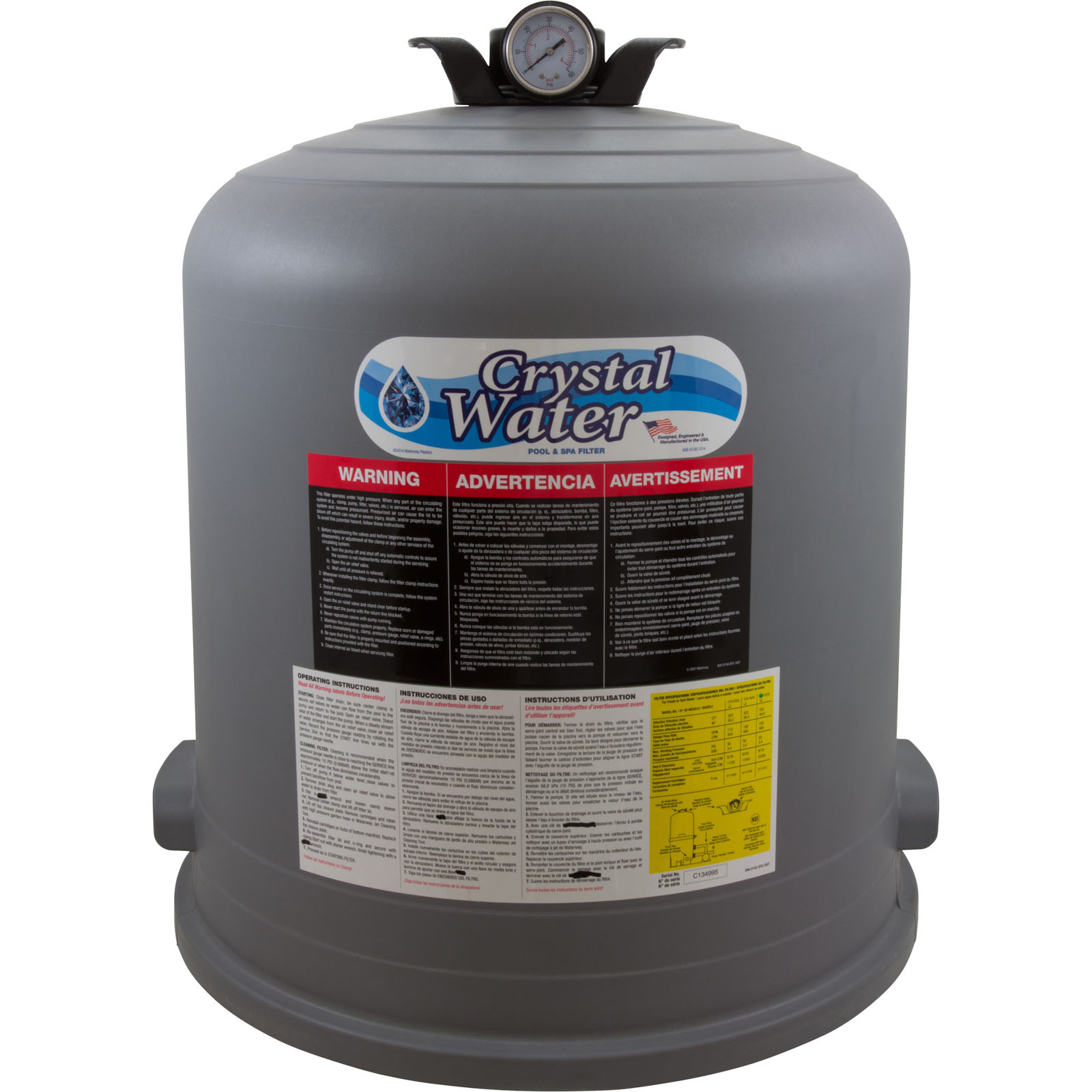 Hydropool.com | Waterway Plastics Item 17-270-1050 - Tank Lid, Waterway ...