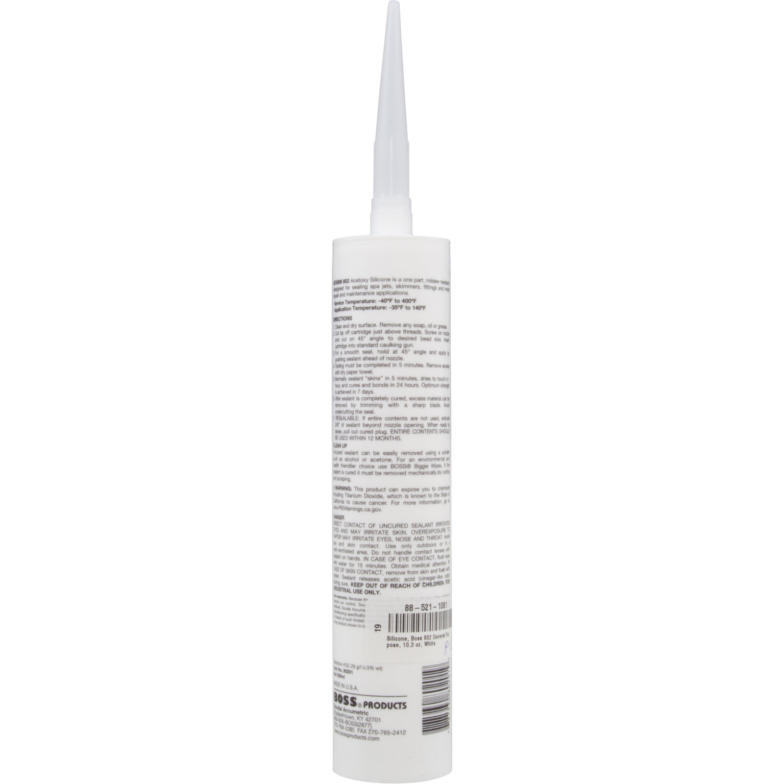Hydropool.com | Boss Products Item 88-521-1081 - Silicone, Boss 802 ...